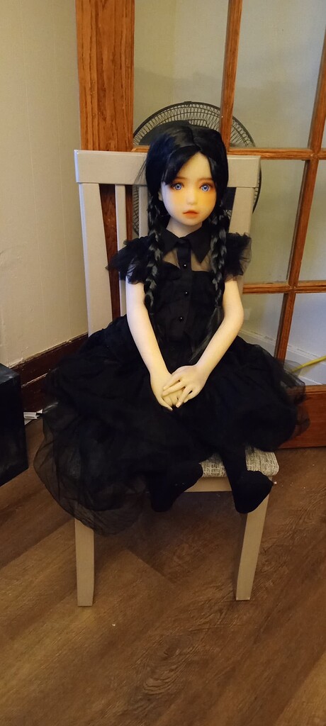 Nora dressed up as Wednesday Addams, and i couldn't be any more happier! - VSDoll Art Gallery ...